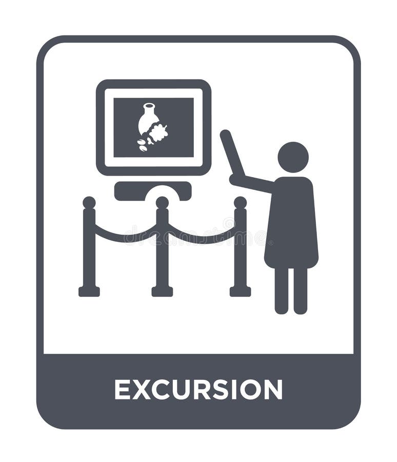 Excursion Icon in Trendy Design Style. Excursion Icon Isolated on White ...