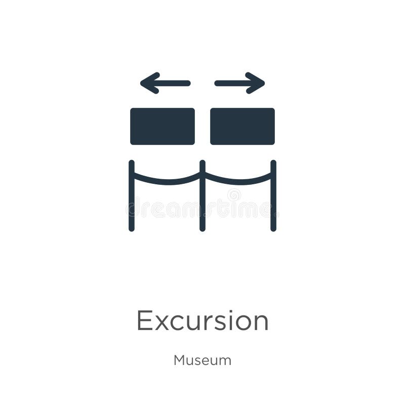 Excursion Icon Vector. Trendy Flat Excursion Icon from Museum ...
