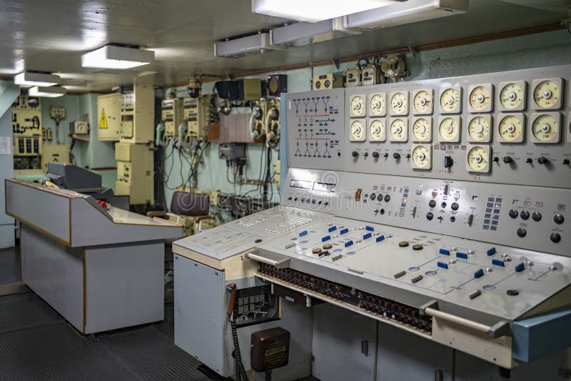 Excursion on the Nuclear Icebreaker "Lenin". Control Panels. Murmansk ...