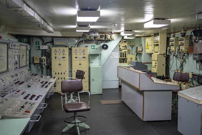 Excursion on the Nuclear Icebreaker "Lenin". Control Panels. Murmansk ...