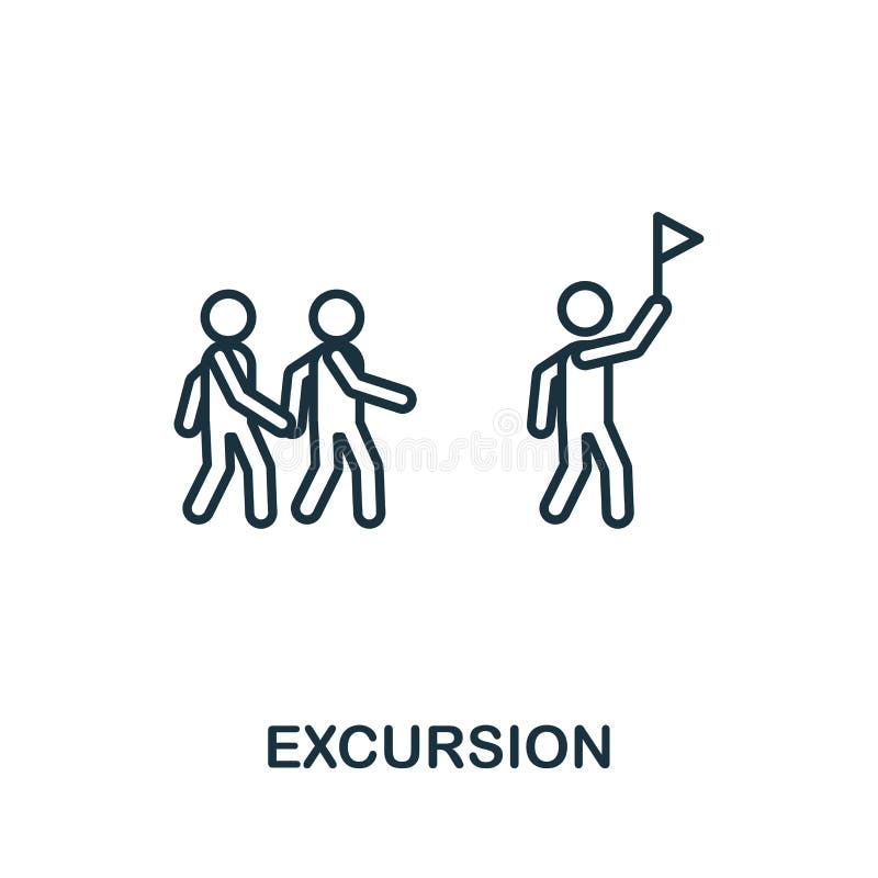 Excursion Outline Icon. Thin Line Concept Element from Tourism Icons ...