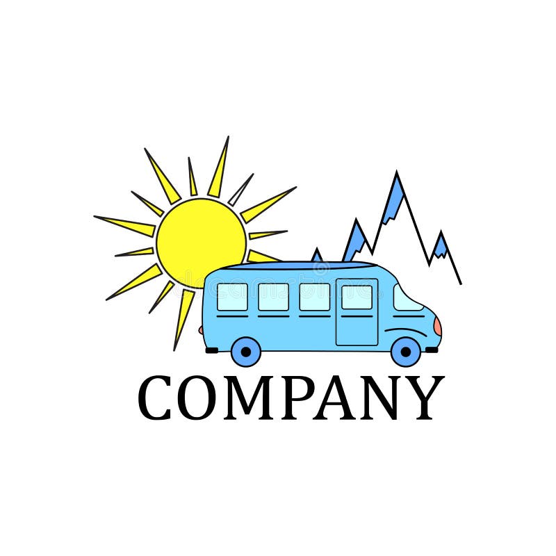 Excursion, Summer, Sea, Excursions Logo in EPS 10 Stock Illustration ...