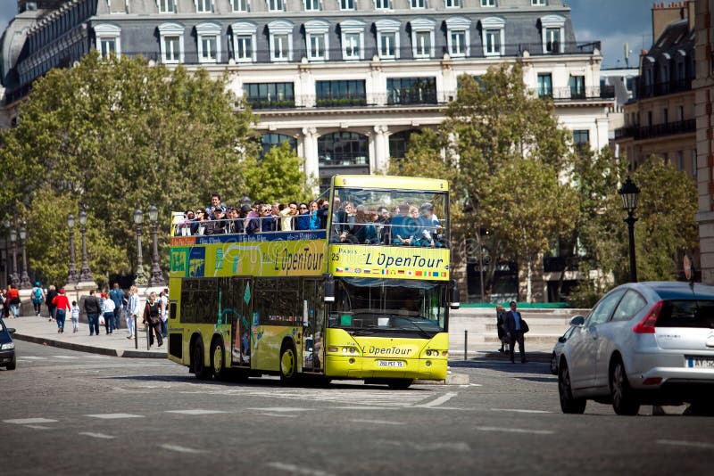 Excursion Tourist Bus in Paris, France Editorial Image - Image of ...