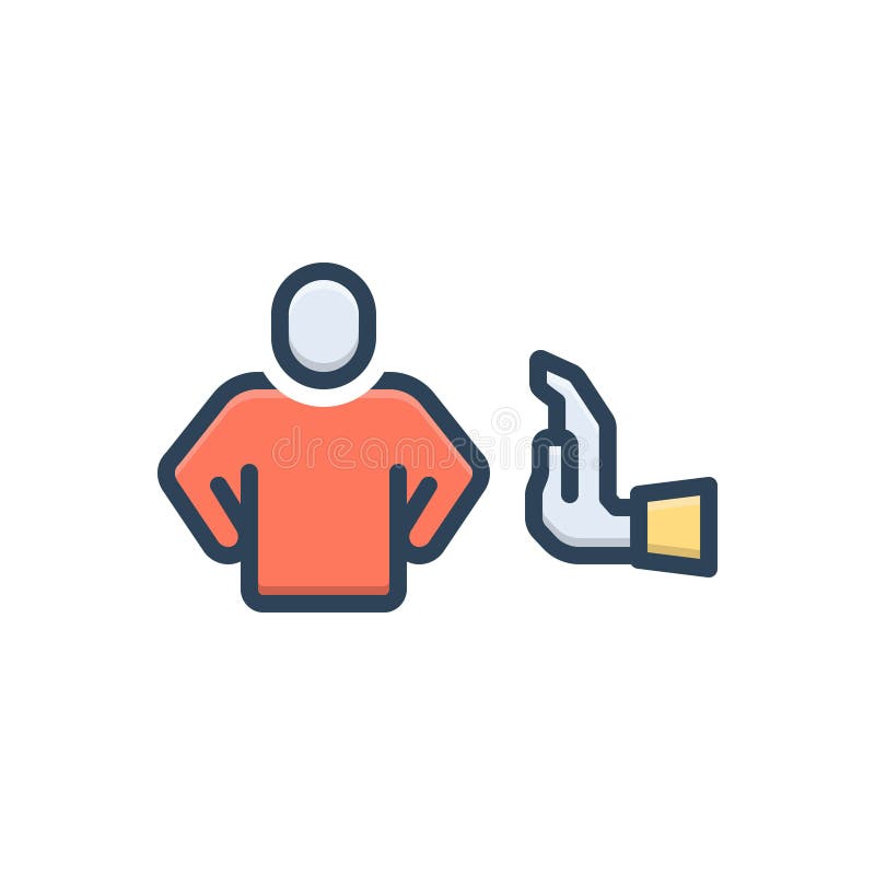 Color Illustration Icon for Excuse, Apology and Person Stock Vector ...