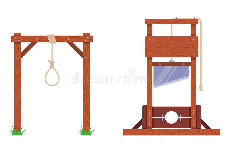 Execute a Criminal for His Crimes. Stock Vector - Illustration of ...