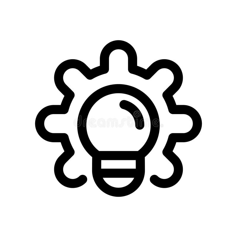 Executing Ideas Icon Line Design Style Finance and Business Symbol ...