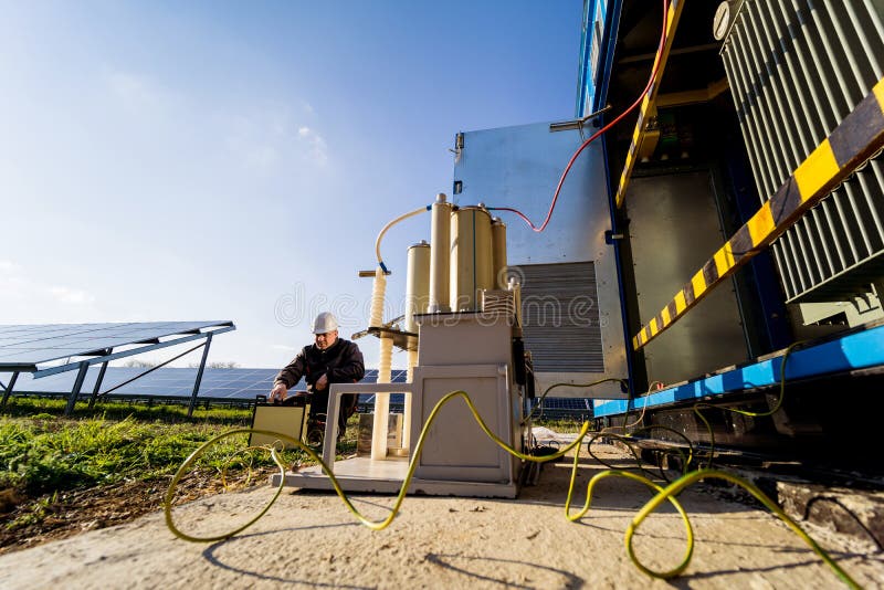 Execution of Electrical Measuring Works on the Power Transformer Stock ...