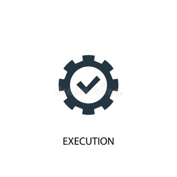 Execution Icon. Simple Element Stock Vector - Illustration of object ...