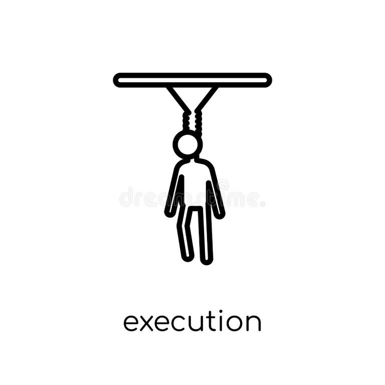 Execution Icon. Trendy Modern Flat Linear Vector Execution Icon Stock ...