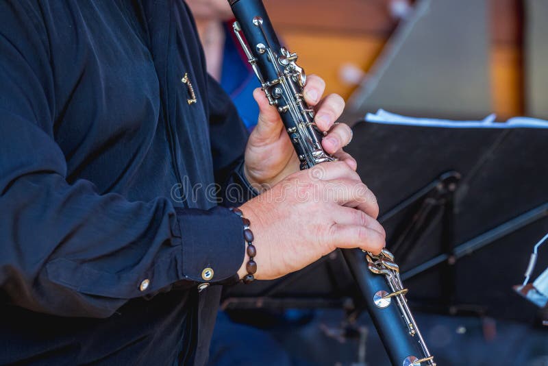 Execution of Melody a Flute. Classical Music Concert_ Stock Image ...