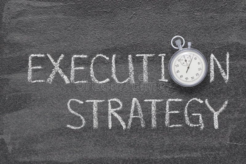 Execution strategy watch stock image. Image of slogan - 147506105
