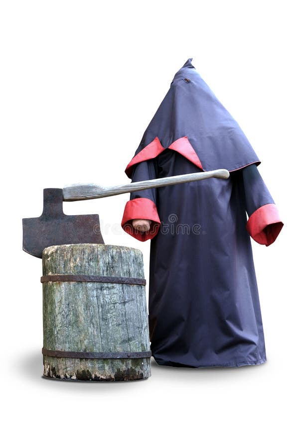 Executioner in Black, Cape with Axe Stock Photo - Image of suit, decapitation: 174231224