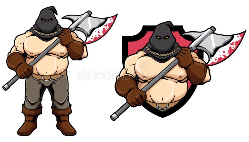 Executioner Fantasy Mascot stock vector. Illustration of design - 221754877