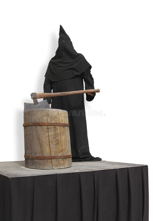 Executioner on the Scaffold Stock Photo - Image of punishment, black ...