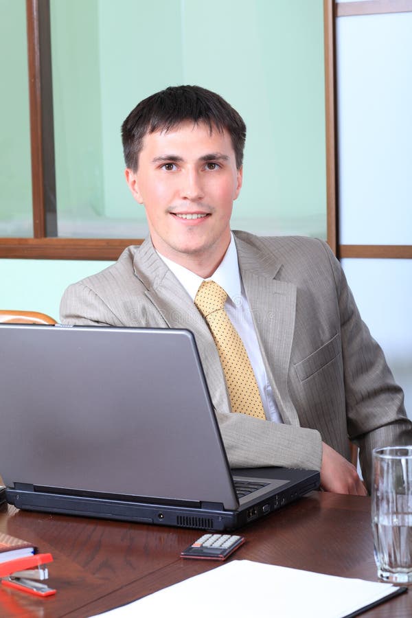 Executive stock photo. Image of communication, male, laptop - 10675708