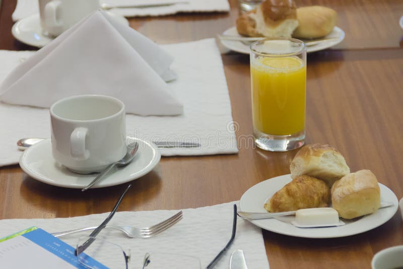 Executive breakfast stock image. Image of breads, food - 80100637