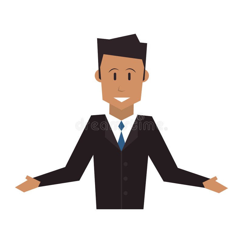 Executive Business Corporate Man Cartoon Stock Vector - Illustration of ...