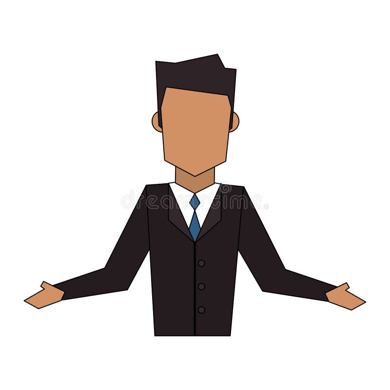 Executive Business Corporate Man Cartoon Stock Vector - Illustration of ...