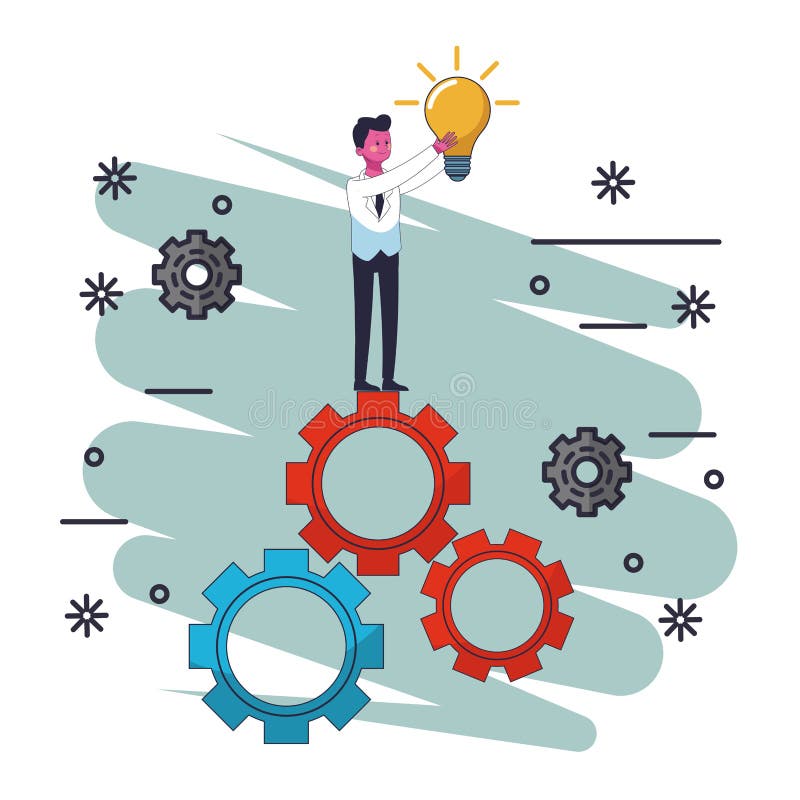 Executive Businessman Cartoon Stock Vector - Illustration of place ...