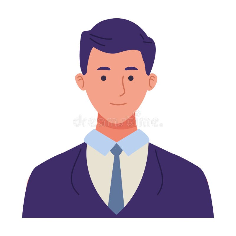 Man profile cartoon stock vector. Illustration of people - 135443492