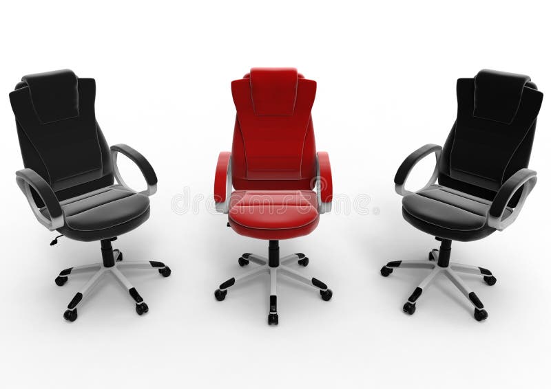 Executive Chairs - Leader Spot Highlight Stock Illustration ...