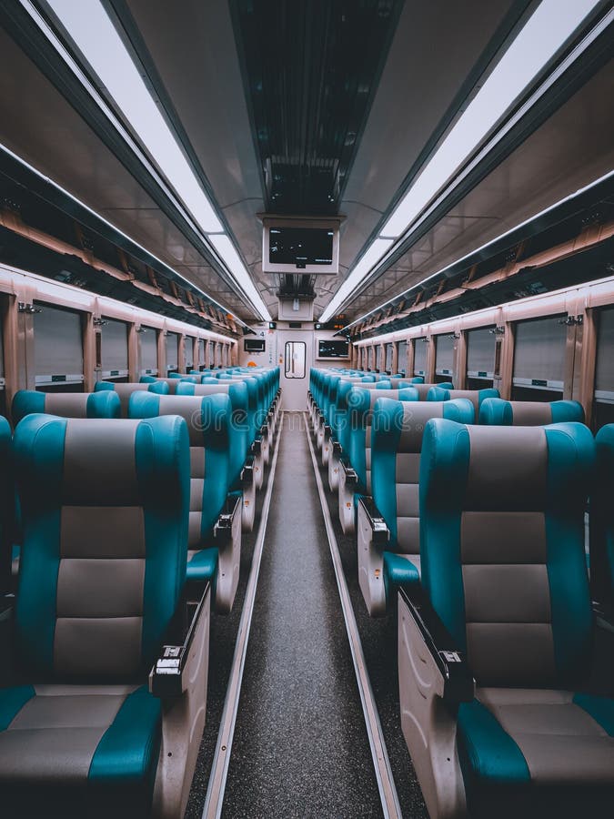 Executive Class Train in Indonesia Stock Photo - Image of building ...