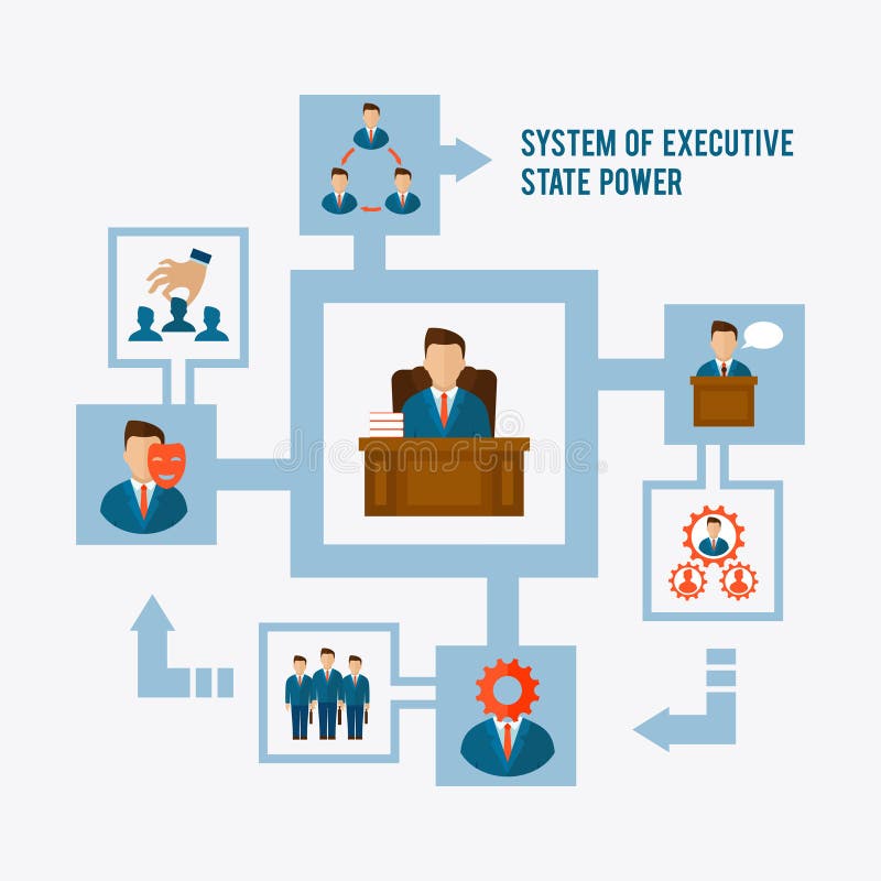 Executive Icons Flat Vector Design Illustration Stock Vector ...