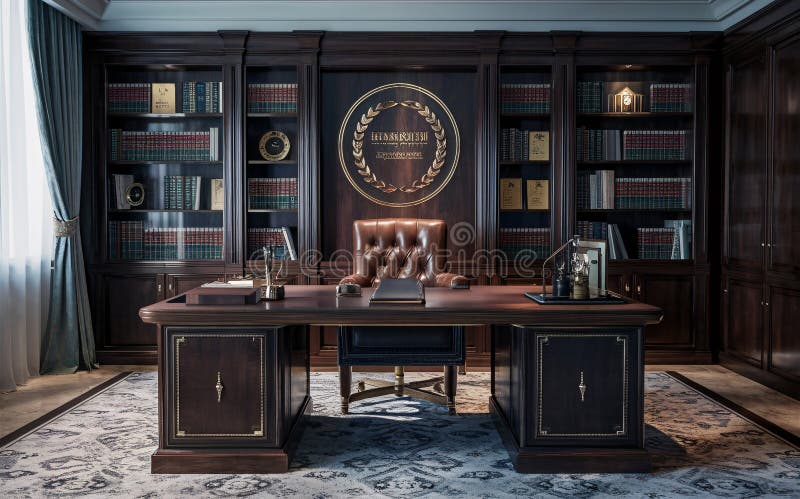 Generative-AI, Executive Elegance: Professional Office Backgrounds for ...