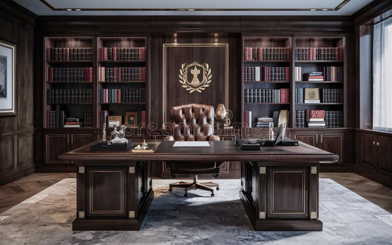 Generative-AI, Executive Elegance: Professional Office Backgrounds for ...