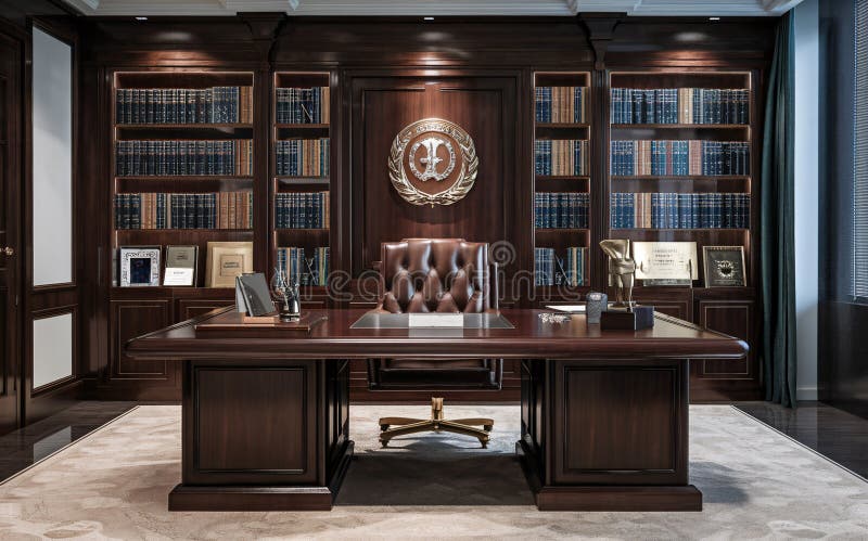 Generative-AI, Executive Elegance: Professional Office Backgrounds for ...