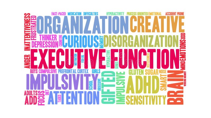 Executive Function Animated Word Cloud Stock Footage - Video of fish ...