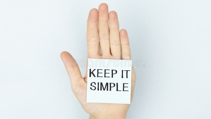 Executive Holding Card with Message Saying-Keep Stock Photo - Image of ...