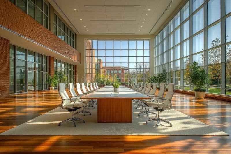 An Executive Luncheon in a Modern Office, Professional and Elegant ...