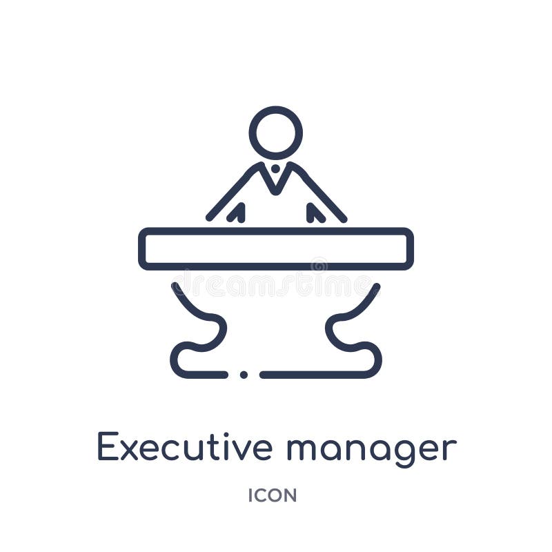 Executive Team Thin Line Icon Stock Illustrations – 813 Executive Team ...