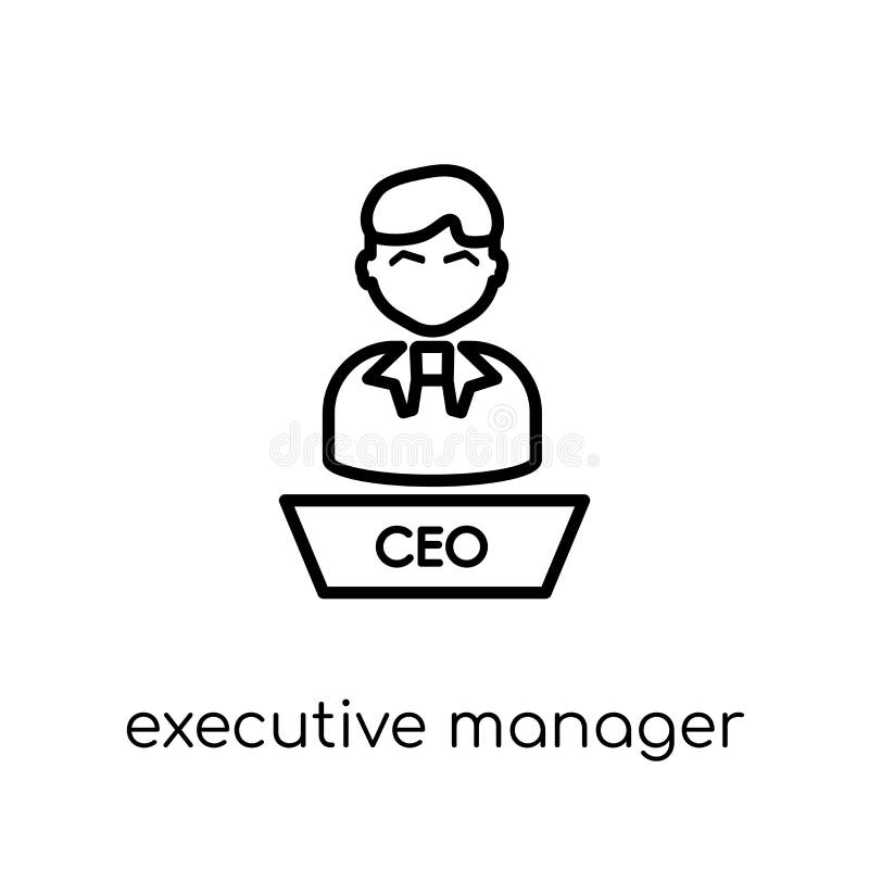 Executive Team Thin Line Icon Stock Illustrations – 813 Executive Team ...