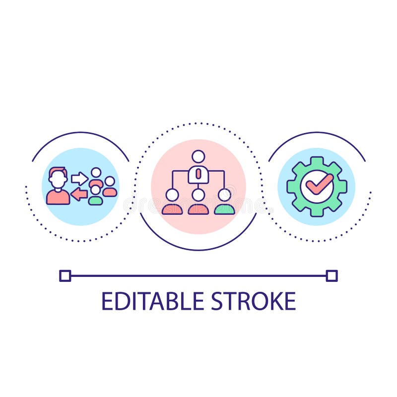 Executive Team Thin Line Icon Stock Illustrations – 813 Executive Team ...