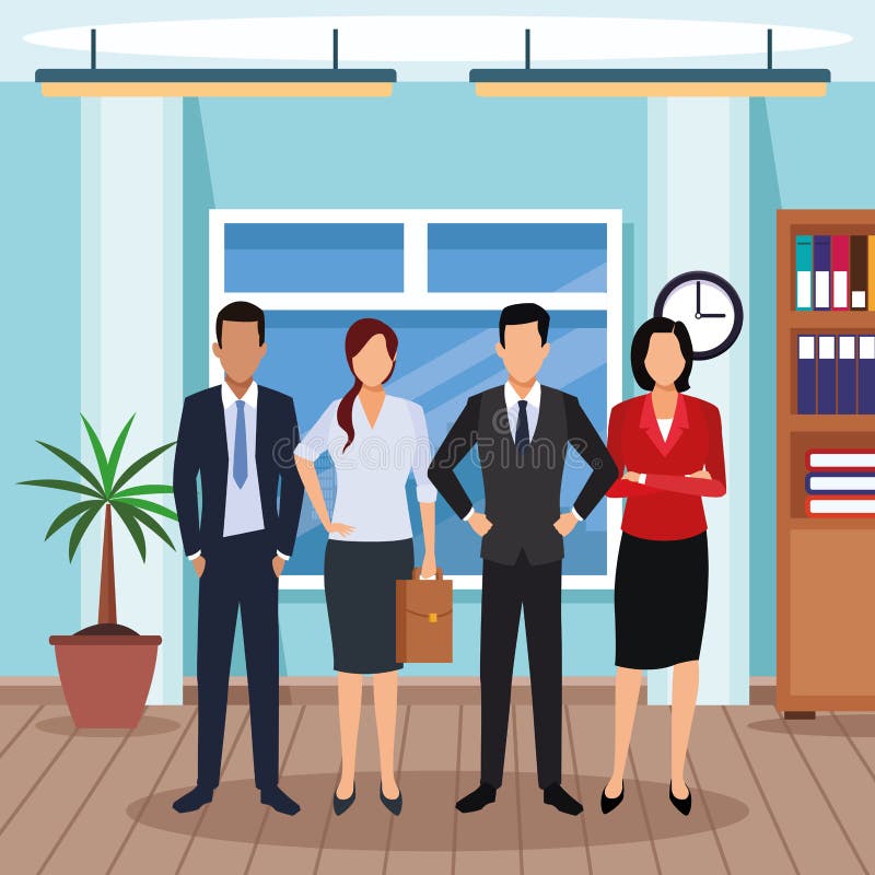 Executive men cartoon stock vector. Illustration of group - 132152384