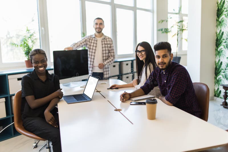 Executive Mentor Explaining Intern or New Employee Online Task Pointing ...