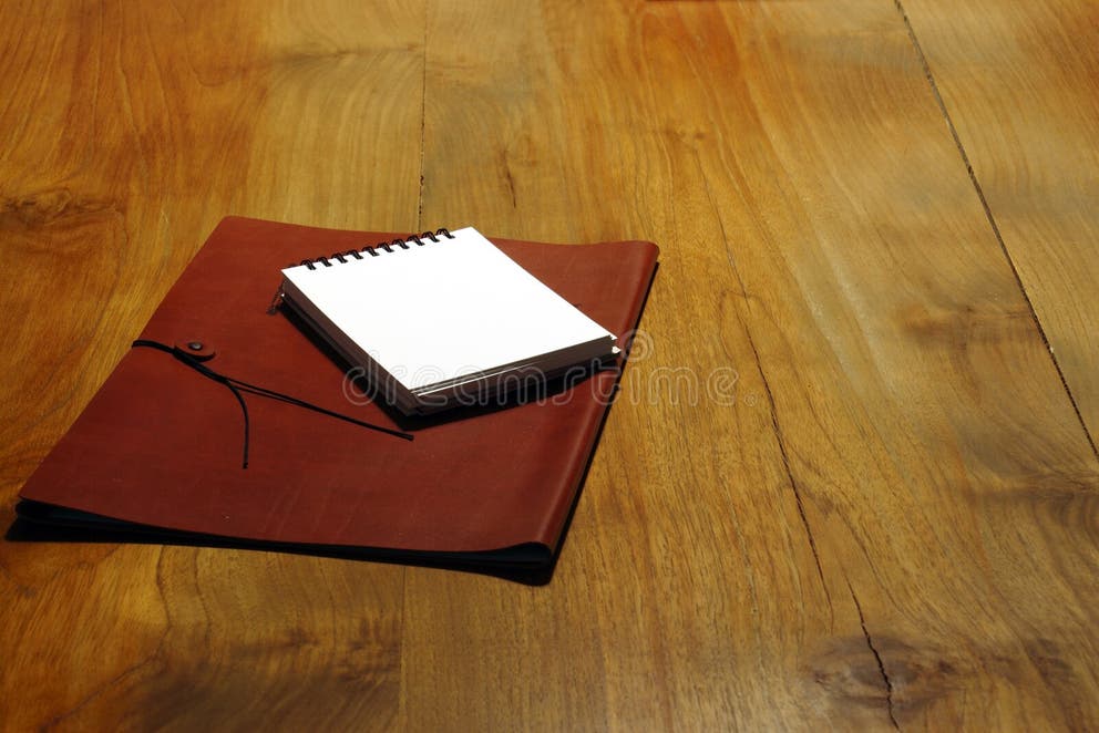 Executive notepad stock image. Image of leather, timber - 13979797