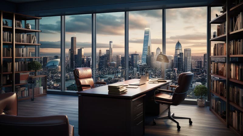 Executive office visit stock illustration. Illustration of ...