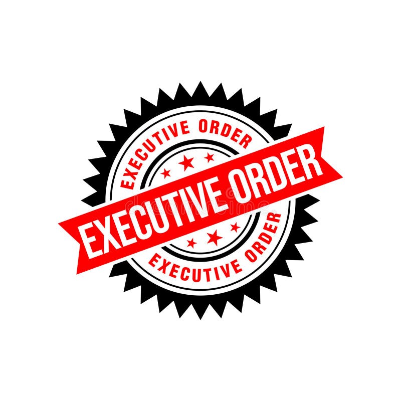 Executive Order Letter Rubber Stamp Template Design Stock Vector ...