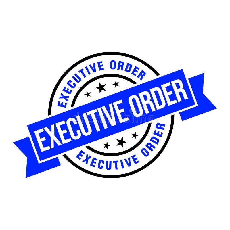 Executive Order Letter Rubber Stamp Template Design Stock Vector ...