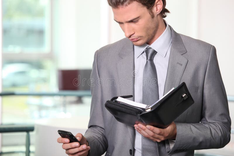 Business executive working stock photo. Image of computer - 7404596