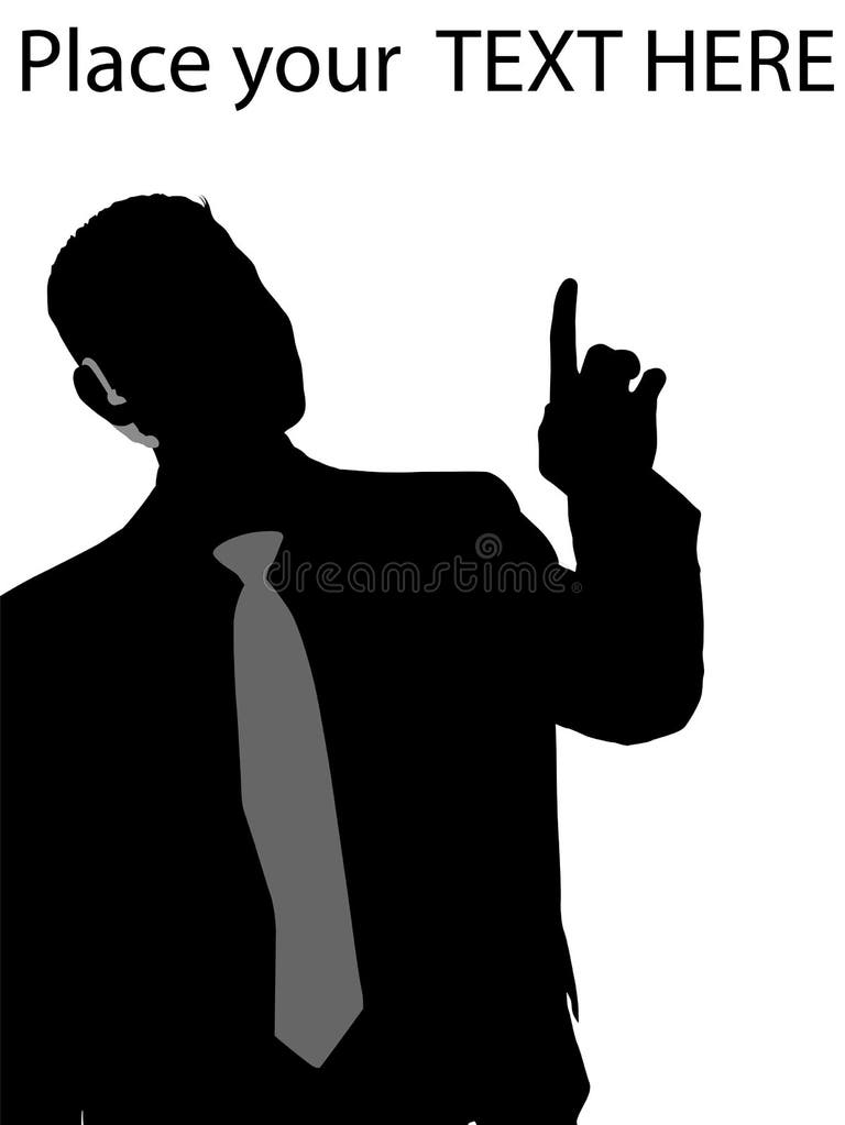Executive Man Pointing Stock Illustrations – 3,295 Executive Man ...
