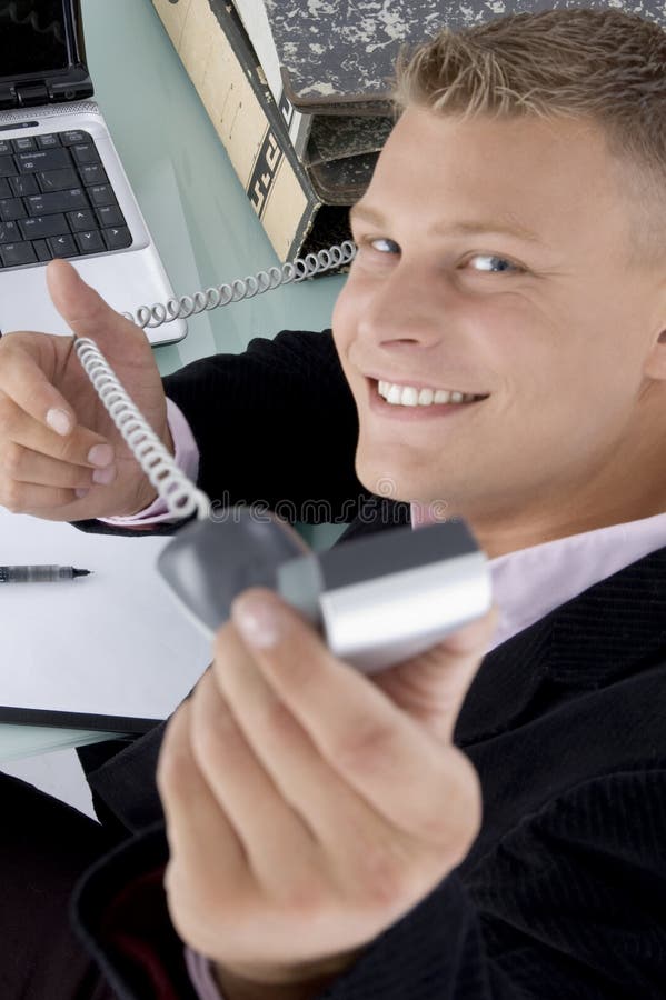 Female Executive Cell Phone Call Stock Photo - Image of success, dealer ...