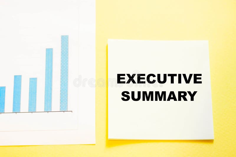 Executive Summary Text Write On A Paperwork And Gavel Isolated On ...
