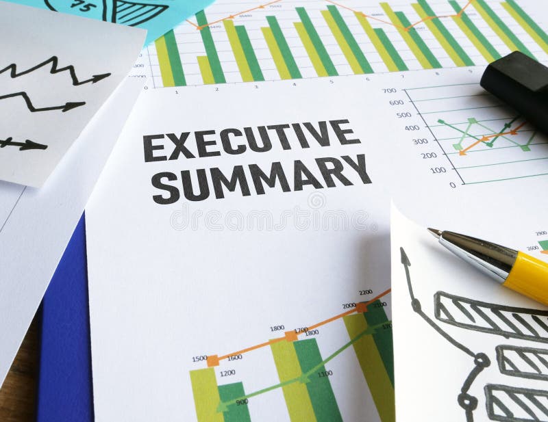 Executive Summary is Shown Using the Text Stock Image - Image of ...