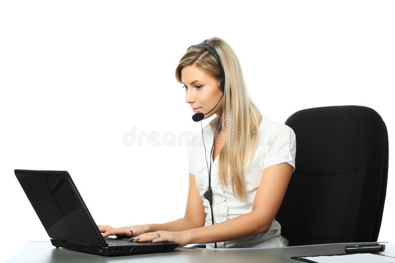 Front desk workers stock image. Image of contact, corporate - 9069347