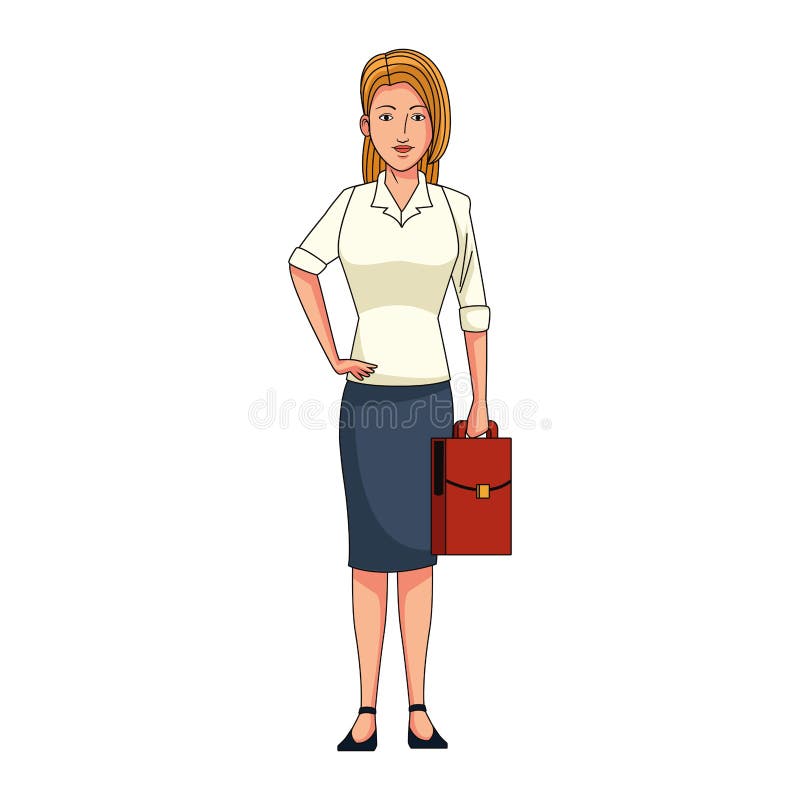 Executive woman cartoon stock vector. Illustration of entrepreneur ...