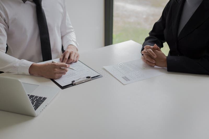 Executives are Interviewing Job Applicants and Preliminary Background ...